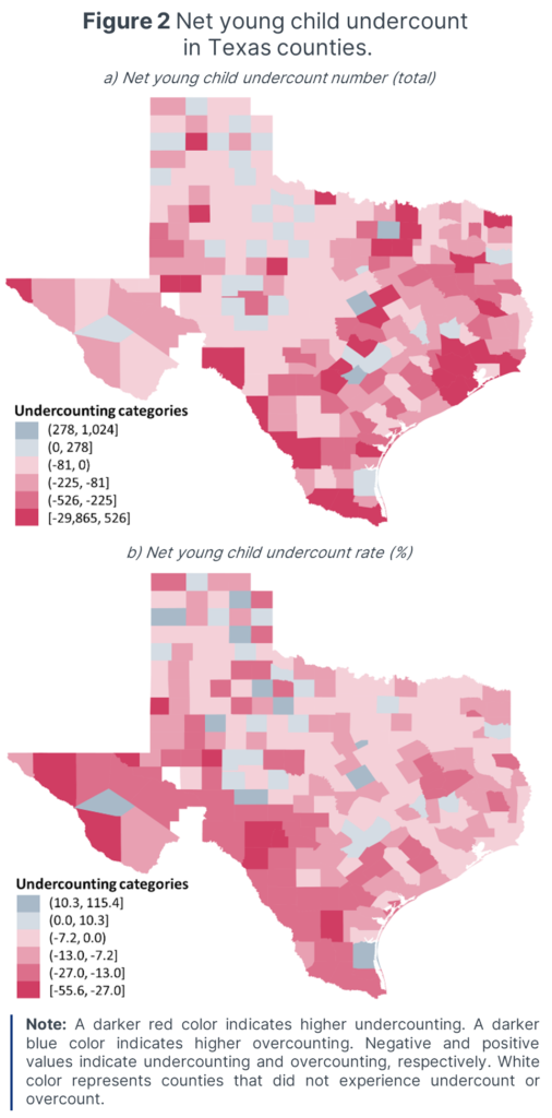 The 2020 Census Undercount of Young Children in Texas Counties - Texas Census Institute