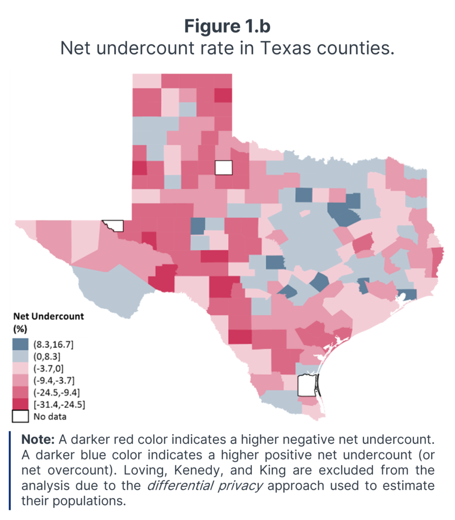 The 2020 Census Undercount in Texas counties - Texas Census Institute